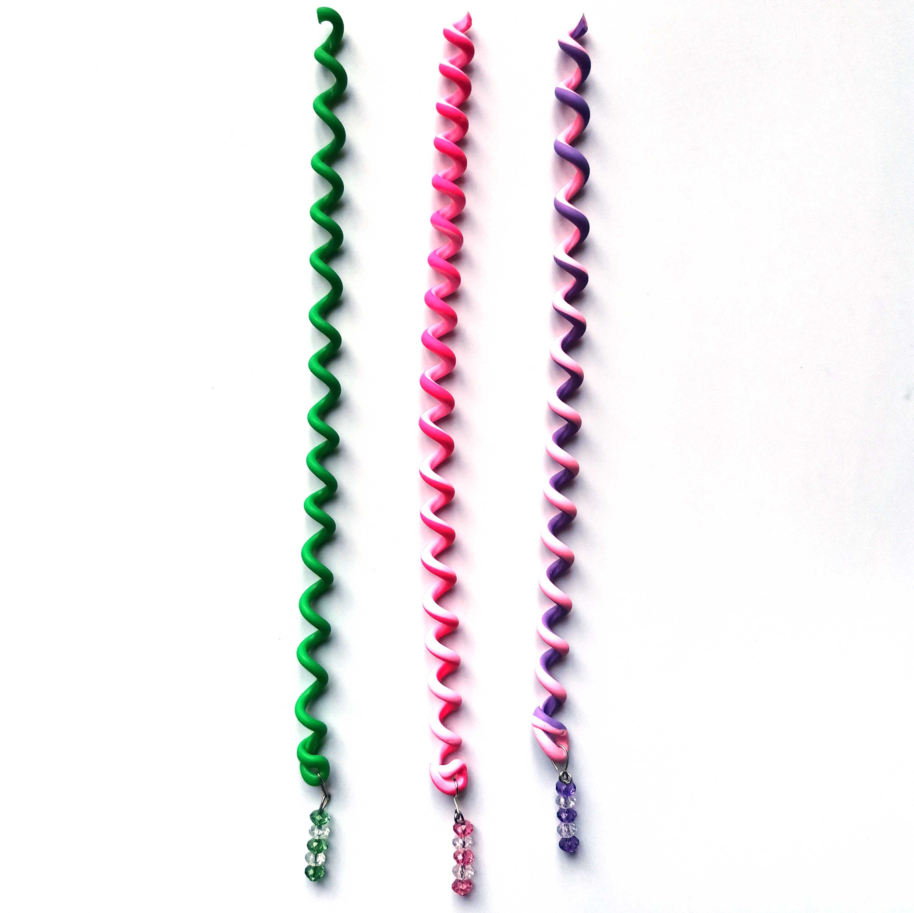 Polymer clay hair twist 23CM Length polymer clay part